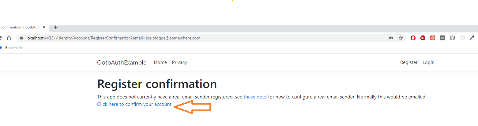 Scaffolding an ASP.NET Core MVC Web App with Identity