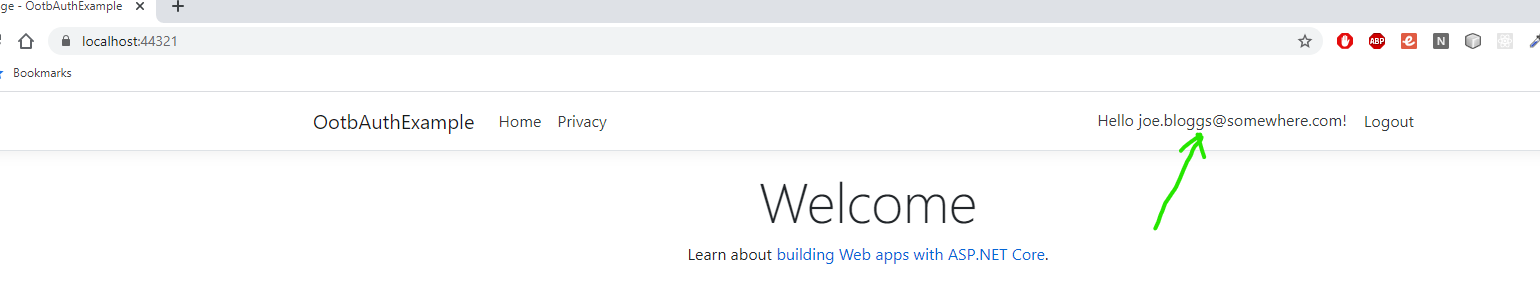 Scaffolding an ASP.NET Core MVC Web App with Identity